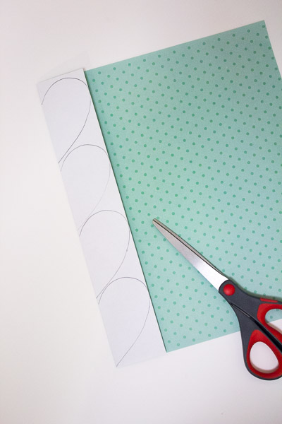 DIY Sewn Paper Heart Garland
