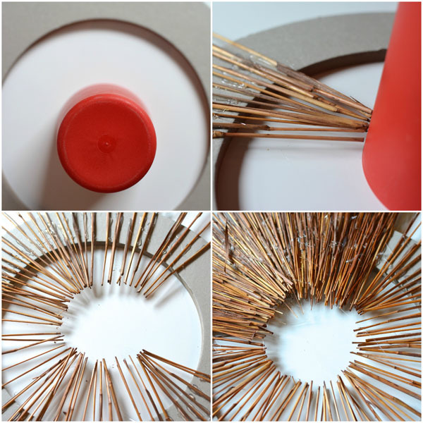 DIY Holiday Stick Wreath