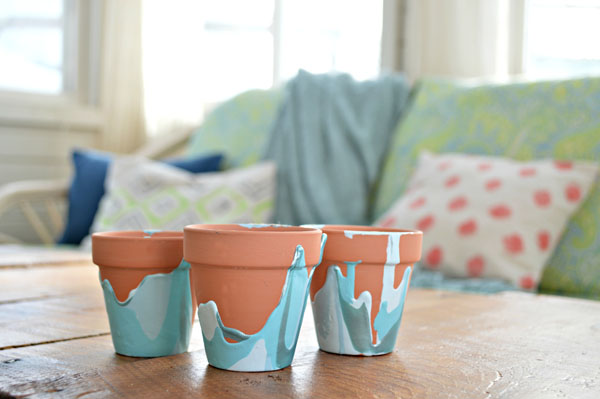 Spring Into Gardening With Pretty Drip-Decorated Marble Pots Tips | ForRent