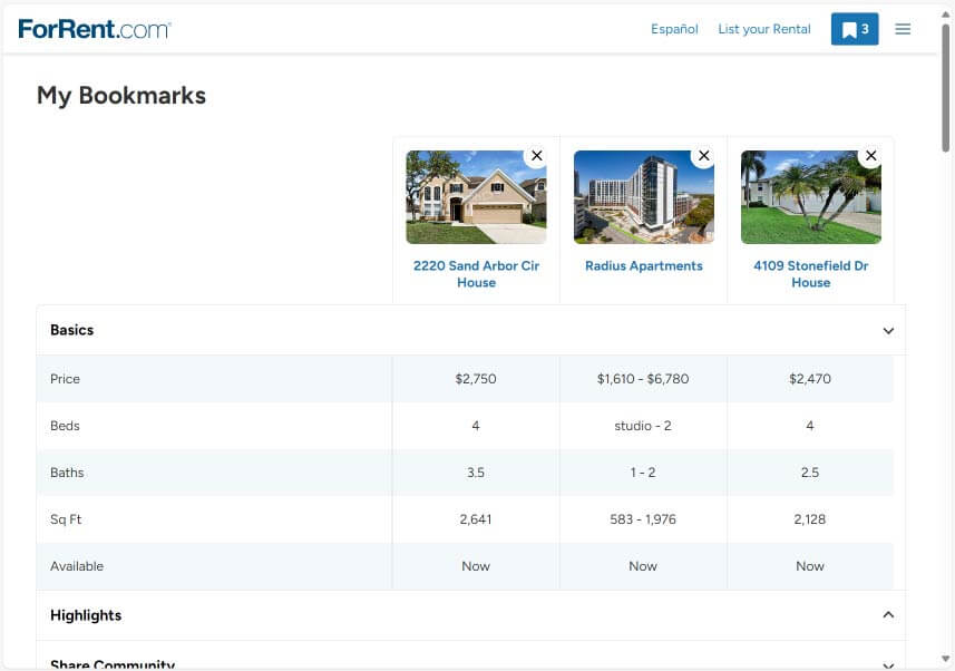 Introducing the Compare Tool | ForRent Introducing the Compare Tool | ForRent